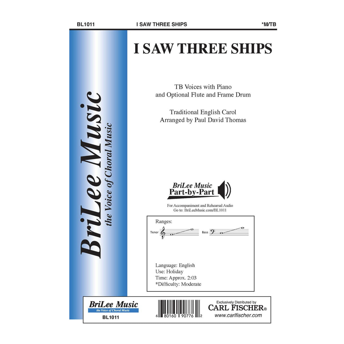 I Saw Three Ships (TB) | Mens Choir Sheet Music for Christmas – Teton ...