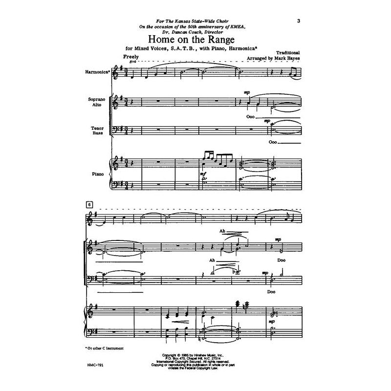 Home on the Range (SATB) | Choir Sheet Music for Middle School – Teton ...