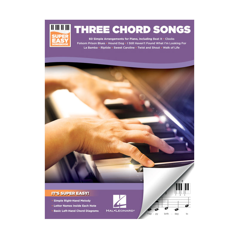 Three Chord Songs - Super Easy Songbook – Teton Music | Pianos, Strings ...