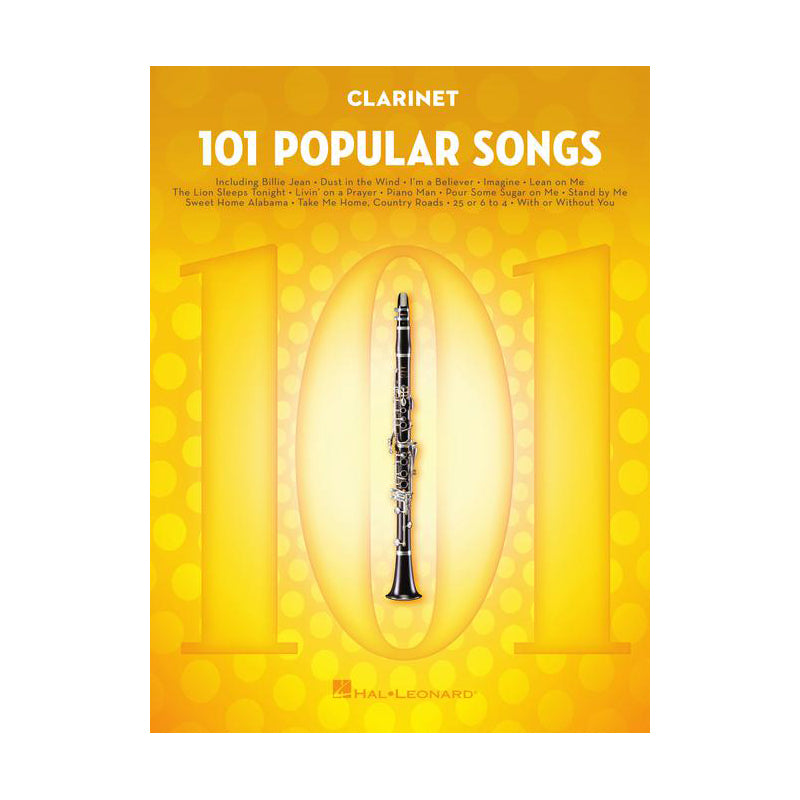 101 Popular Songs for Clarinet Sheet Music Book | Teton Music