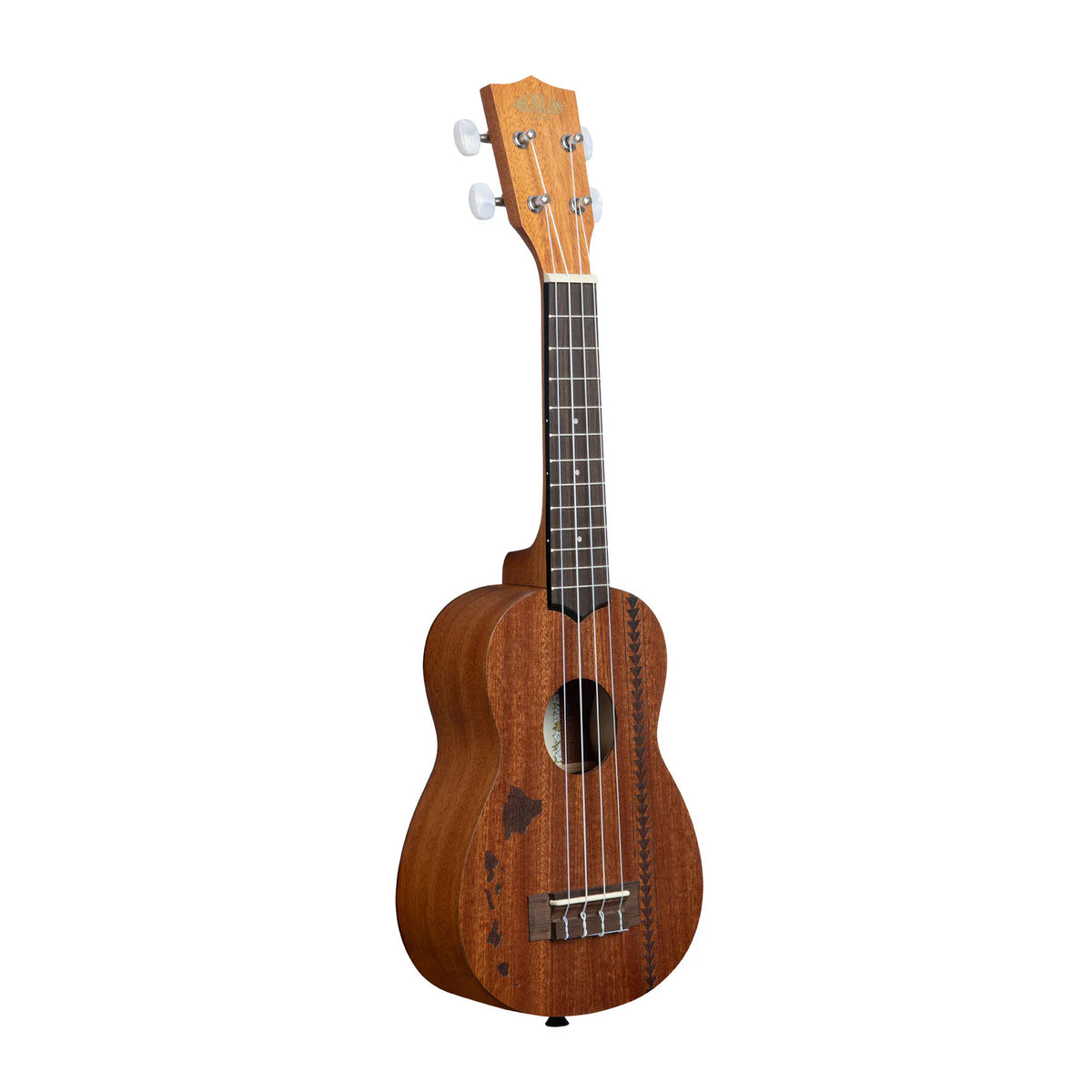 Satin Mahogany Soprano Ukulele with Hawaiian Islands & Tattoo – Teton ...