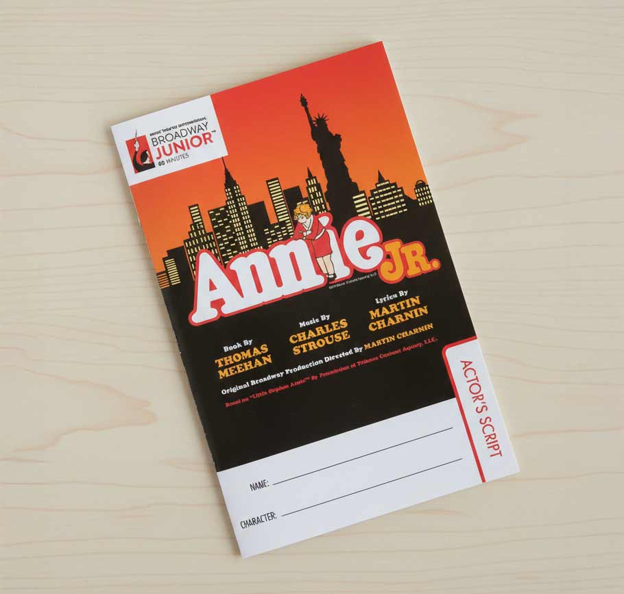 Annie Jr Script (10 pack) | Musical Shows for Schools – Teton Music