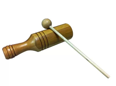 Bamboo Large Tone Block with Mallet | Kids Musical Instruments – Teton ...