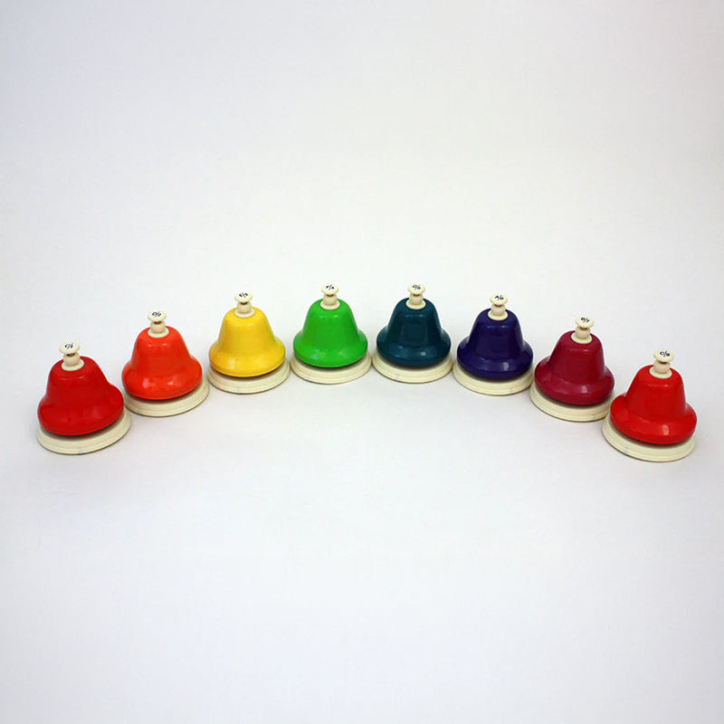 Desk Bell Set | CHROMA-NOTES 8-note C Major Diatonic | Teton Music