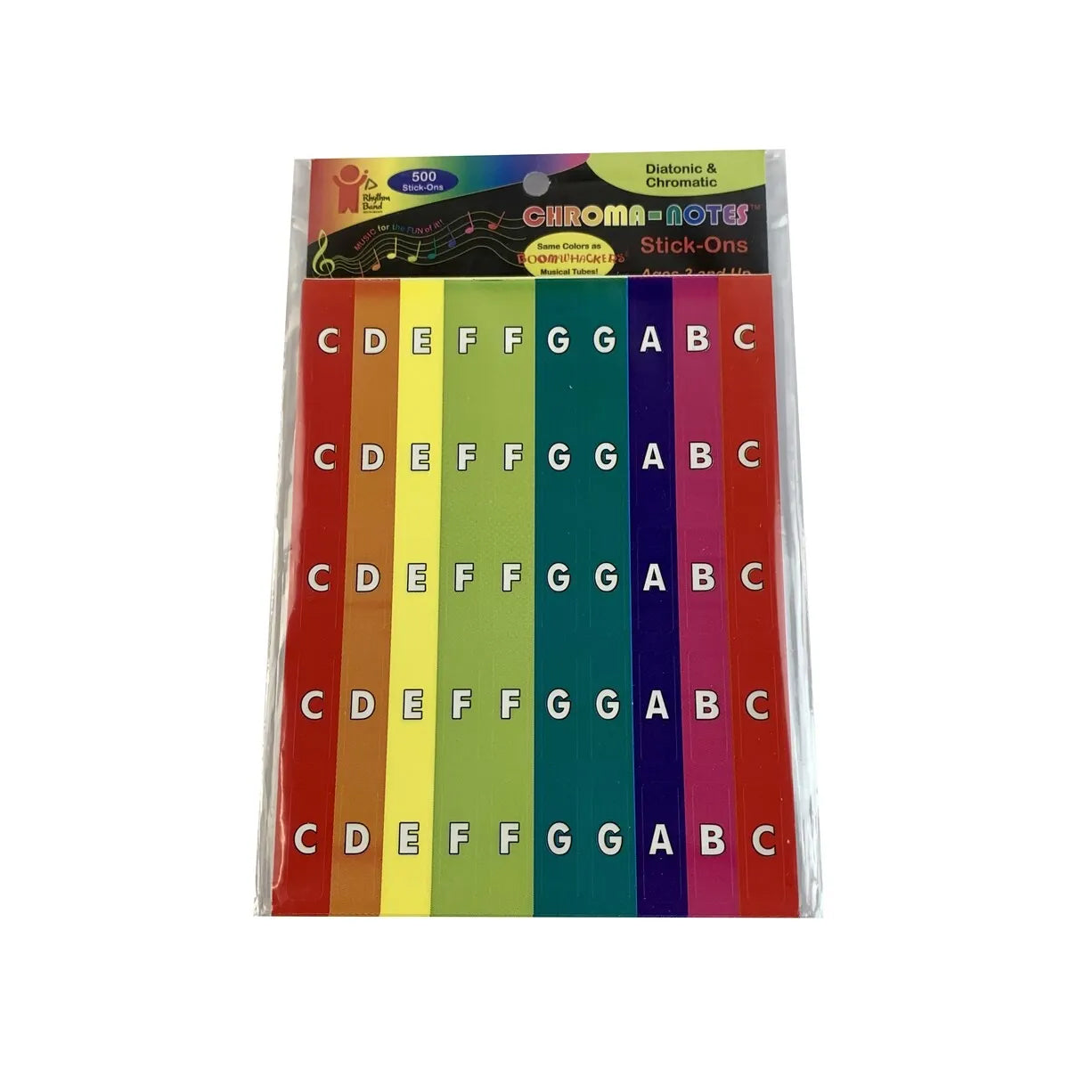 CHROMA-Notes Stick Ons | Boomwhackers & Bells – Teton Music | Pianos ...