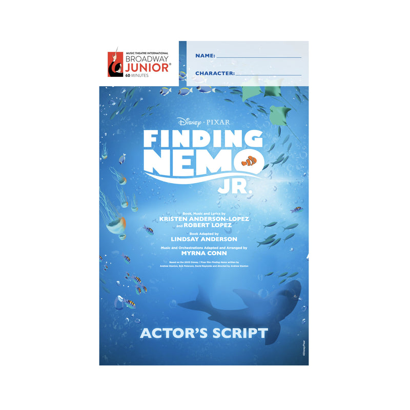 Disney's Finding Nemo Jr Script | Broadway Jr Shows for Middle Schools ...