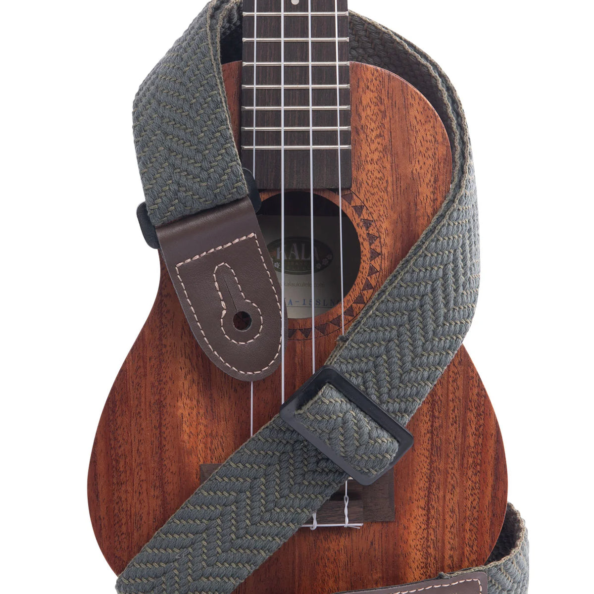 Olive Herringbone Handmade Ukulele Strap | Kala Brand – Teton Music ...