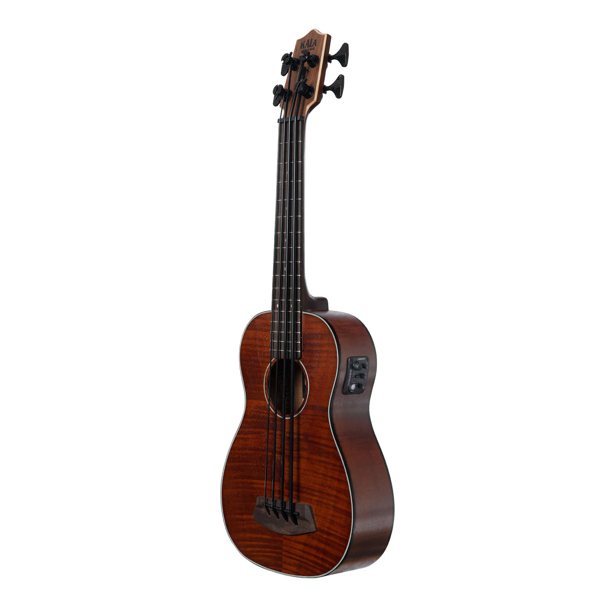 Exotic Mahogany Left-Handed Acoustic-Electric U-BASS | Kala Brand Uke ...