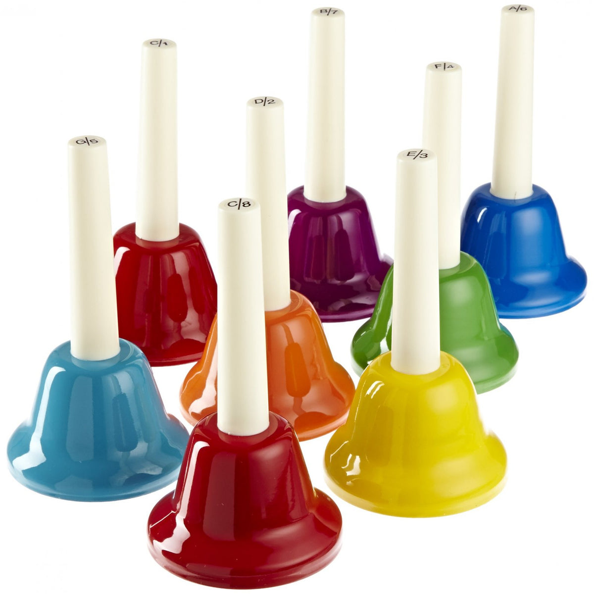 KidsPlay 8 Note Diatonic Handbell Set | Teton Music | School Discount