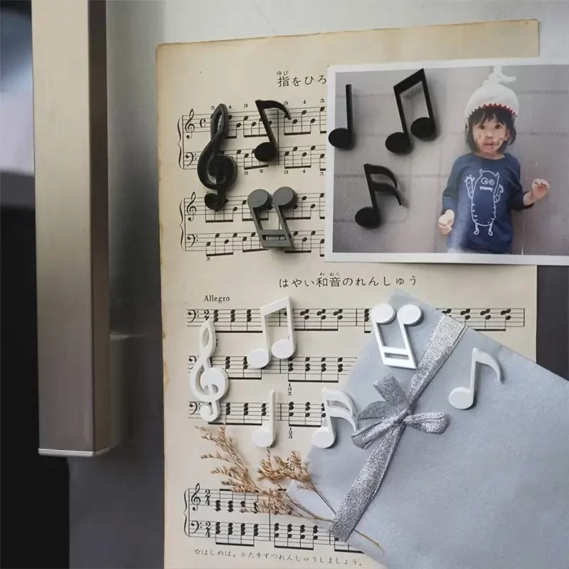 Music Notes Magnets | Black or White | Gifts for Teachers & Students ...