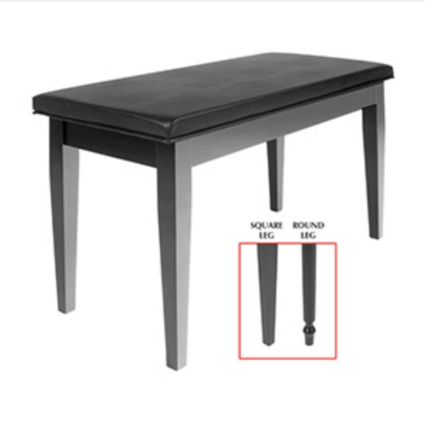 Padded Piano Bench Round Leg (Mahogany) – Teton Music | Pianos, Strings ...