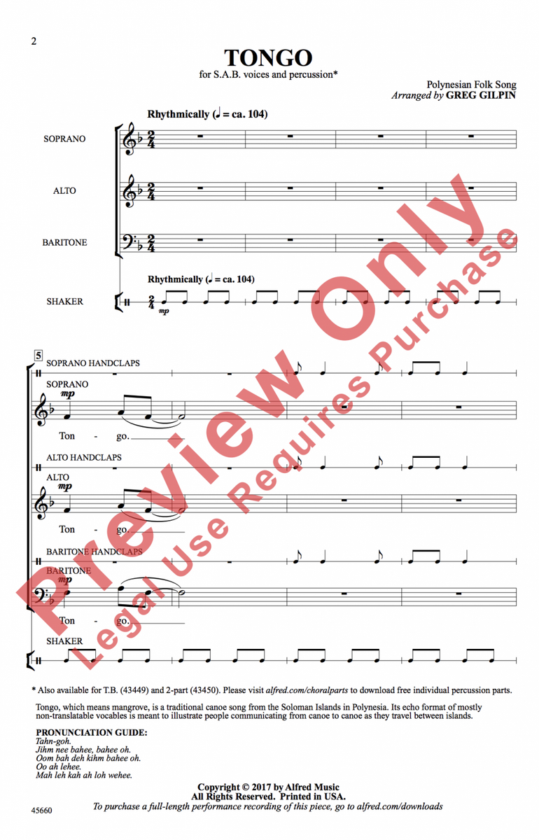 Tongo (SAB Choir and Percussion) – Teton Music | Pianos, Strings, Sheet ...